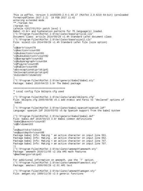 Latex Error Pdf Te X Application Software
