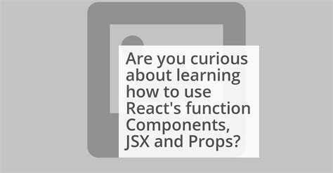 React Jobs On Linkedin Learning React Function Components Jsx And Props