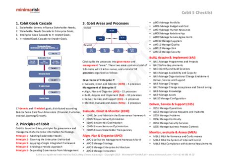 Pdf Cobit 5 Checklist