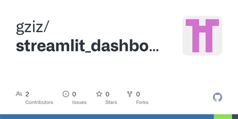 Github Gziz Streamlit Dashboard