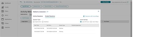 Diagnose Historical User Sessions [preview] Director