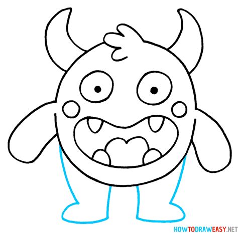 How To Draw A Funny Monster