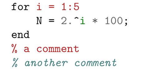 [matlab] wrong comment performance after for end · issue 301