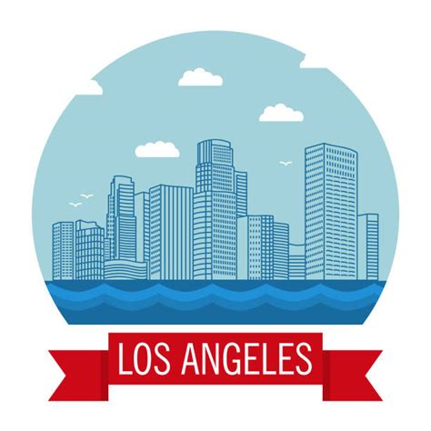 60 Los Angeles Skyline Drawing Illustrations Royalty Free Vector