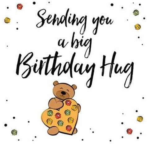 Wenskaart Sending You A Big Birthday Hug Bol