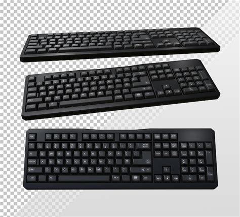 premium psd 3d rendering computer keyboard peripheral input device