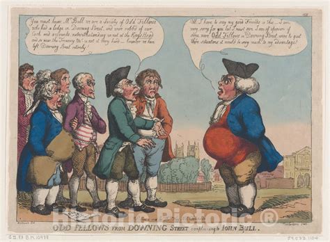 Art Print Thomas Rowlandson Odd Fellows From Downing Street