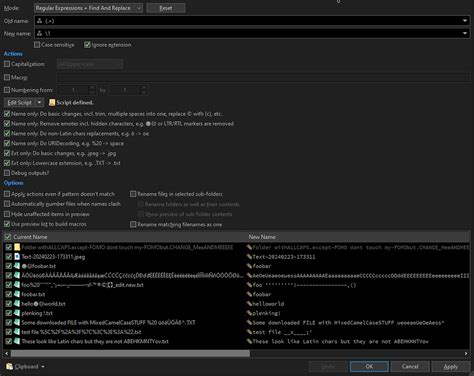 2 Rename Scripts Name Cleanup Incl Unwantedhidden Unicode Chars And Capitalize Only Allcap