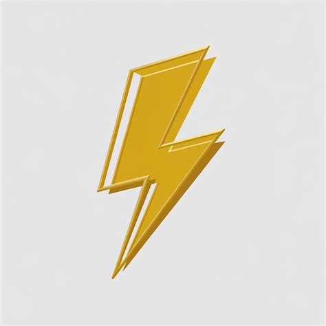 A Yellow Lightning Bolt Symbol Premium Ai Generated Vector
