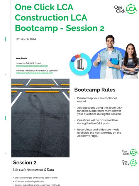 Pv6jib1lqomcjkxebxlc One Click Lca Clca Bootcamp 2024 Session 2 Construction Lca Part