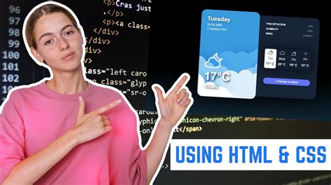 Responsive Weather App Design Using Html And Css Tutorial Web Development Youtube