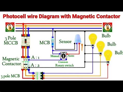 Photocell Wiring Diagram How To Wiring Photocell With Magnetic