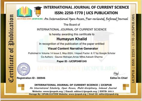 My Research Paper On Visual Content Generator Humayun Khalid Posted On The Topic Linkedin