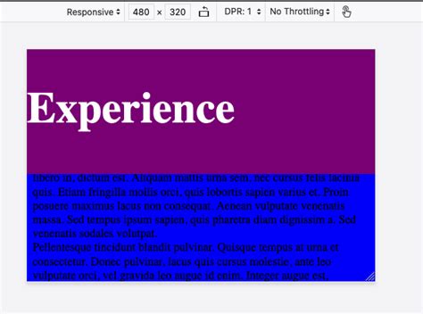 Html Header Text Making Webpage Extend Beyond Border On Smaller