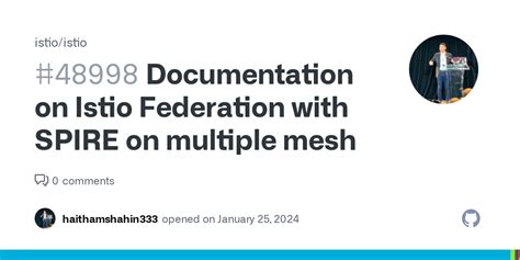 documentation on istio federation with spire on multiple mesh · issue