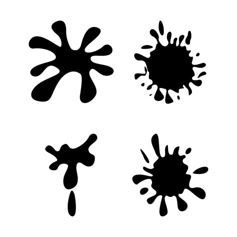 Set Of Blots And Splashes 15006486 Vector Art At Vecteezy