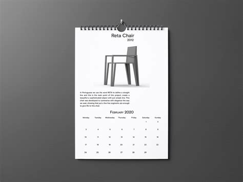 Calendar A3 on Behance