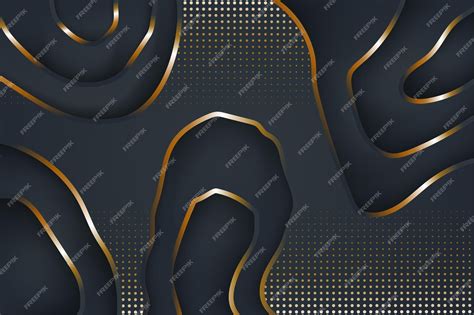 Premium Vector Map Of Topography With Gold And Black Colors