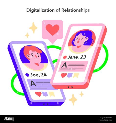 Networking In Digital Age Stock Vector Images Alamy