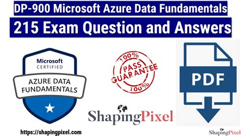Dp 900 Microsoft Azure Data Fundamentals Real Exam Qanda Pdf Pack
