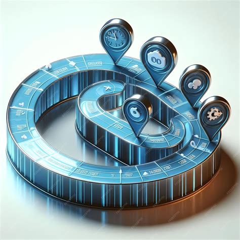 3d Glossy Timeline Interface Showcasing Key Project Milestones In Project Management Concept