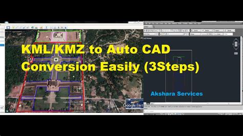 Kmlkmz File To Autocad Drawing Conversion Easily Akshara Services Youtube