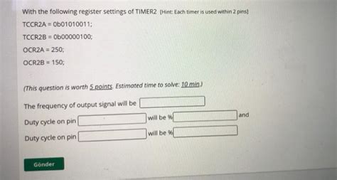 Solved With The Following Register Settings Of Timer2 Hint