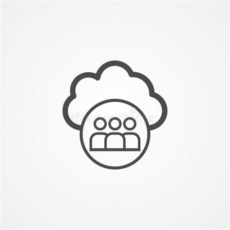 Cloud Computing Vector Icon Sign Symbol Stock Vector Illustration Of Line Information 133625862
