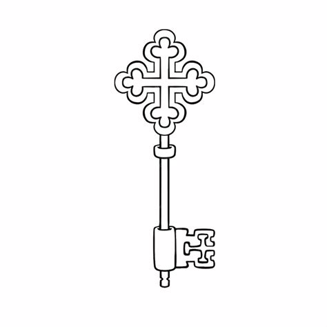 Premium Vector Retro Key Protection Password Vector Illustration