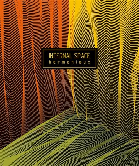 Premium Vector Vector Abstract Artistic Background For Design Linear 3d Moire Texture Inner