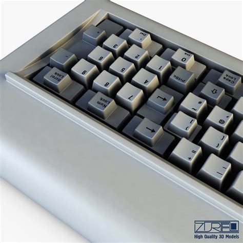 Ibm 5150 Keyboard 3d Model By Zurel