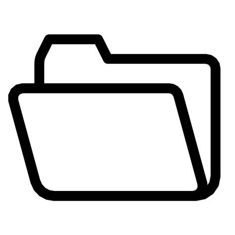 Folder Open Side Vector SVG Icon SVG Repo