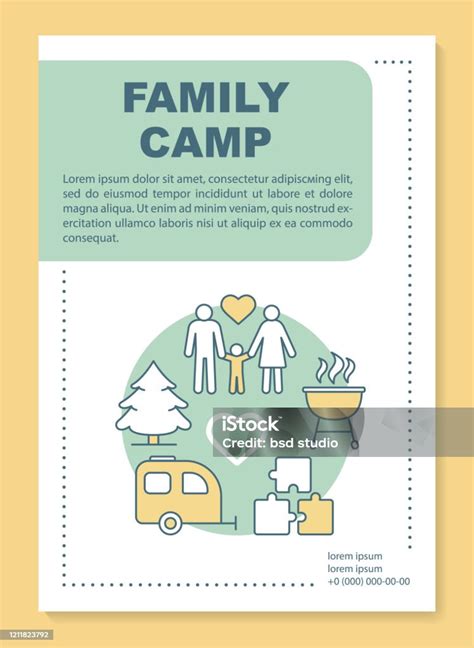 부모 캠프 휴가 휴일 브로셔 템플릿 레이아웃 전단지 소책자 선형 그림이있는 전단지 인쇄 디자인 잡지 연례 보고서 광고 포스터에