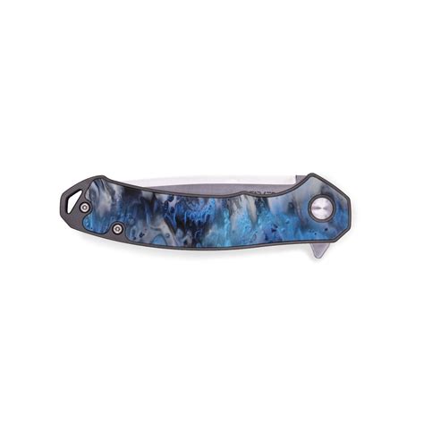 Edc Resinart Pocket Knife Donny Light Blue 457520 Carved Knives