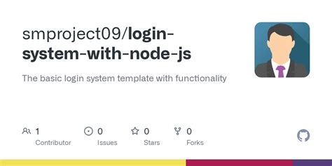 Github Smproject Login System With Node Js The Basic Login System Template With Functionality