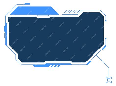 Premium Vector Hud Callout Blue Frame Virtual Interface Template Premium Vector Hud Callout Blue Frame Virtual Interface Template