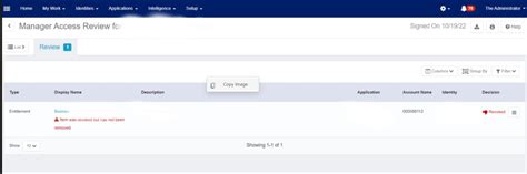 Item Was Revoked But Not Removed In Cert Review Error Rsailpoint
