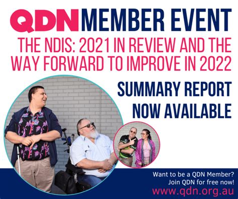 NDIS Year In Review Event Summary Report Queenslanders With Disability Network