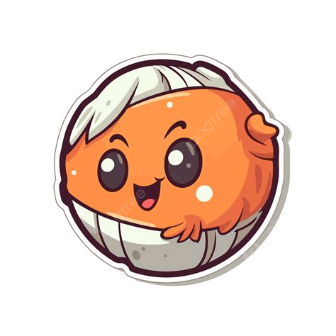 만화 오렌지 스티커 벡터 스티커 클립 아트 고립 된 만화 벡터 배구와 스티커 디자인 상표 Png 일러스트 및 벡터 에 대한 무료 다운로드 Pngtree