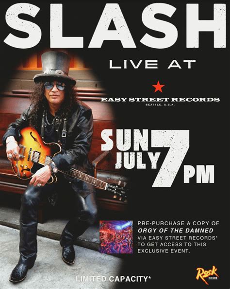 Slash Se Presentará En Easy Street Records Para Celebrar Su Nuevo álbum