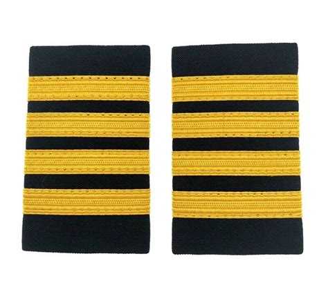 Miao Wu Professional Uniform Bars Airline Pilot Epaulets Pilot Rank