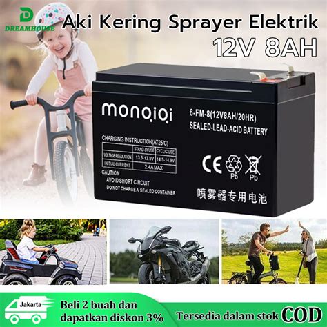 Jual Aki Kering Sprayer Elektrik 12V 12AH 8AH 1Charger KANEDA Baterai Alat Semprot Hama Aki