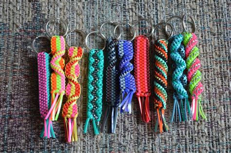Plastic Lacing Patterns For Keychains