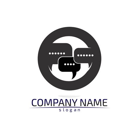 Chat And Message Symbol Vector Logo Design 24724567 Vector Art At Vecteezy