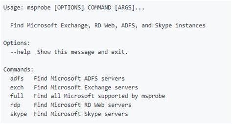 recon tool msprobe black hat ethical hacking