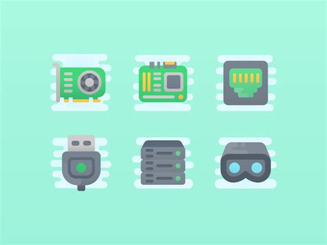 Cute Clipart Computer Hardware By Denis Starko For Icons8 On Dribbble