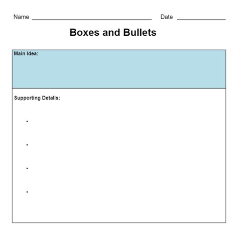 Boxes And Bullets Template EdrawMax Templates