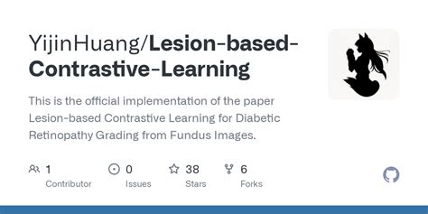 github yijinhuang lesion based contrastive learning this is the