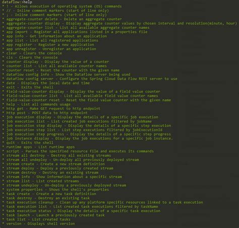 spring cloud data flow making custom apps and using shell e4developer