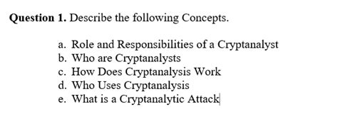 Solved Question 1 Describe The Following Concepts A Role